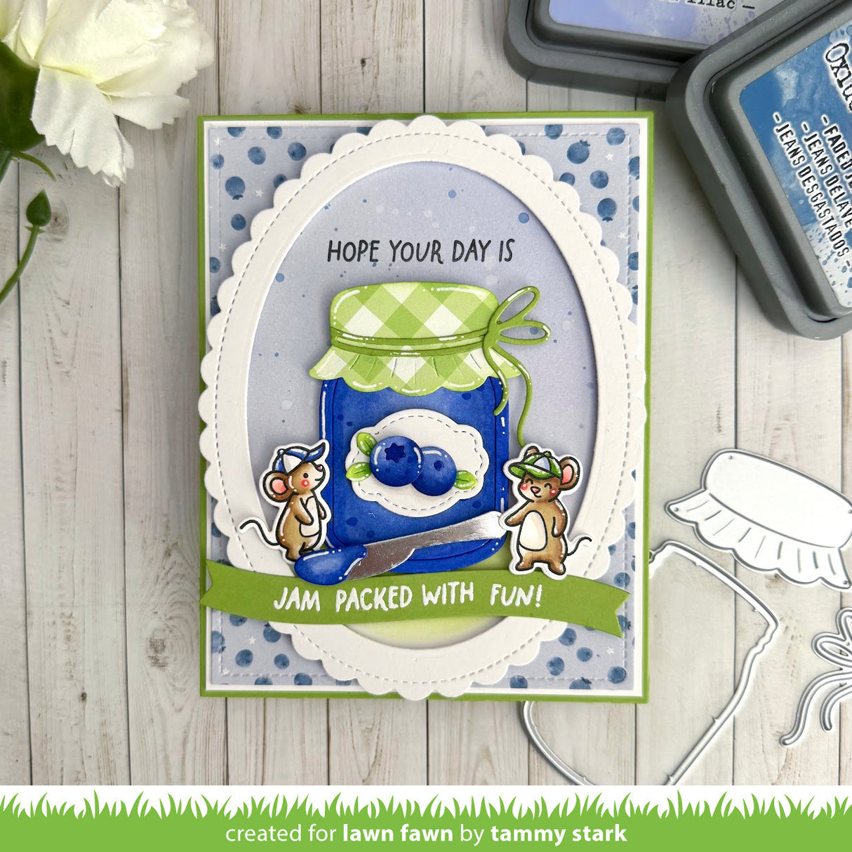 Lawn Fawn - Build-A-Drink Mason Jar JAM AND HONEY Add-On - Dies set ...