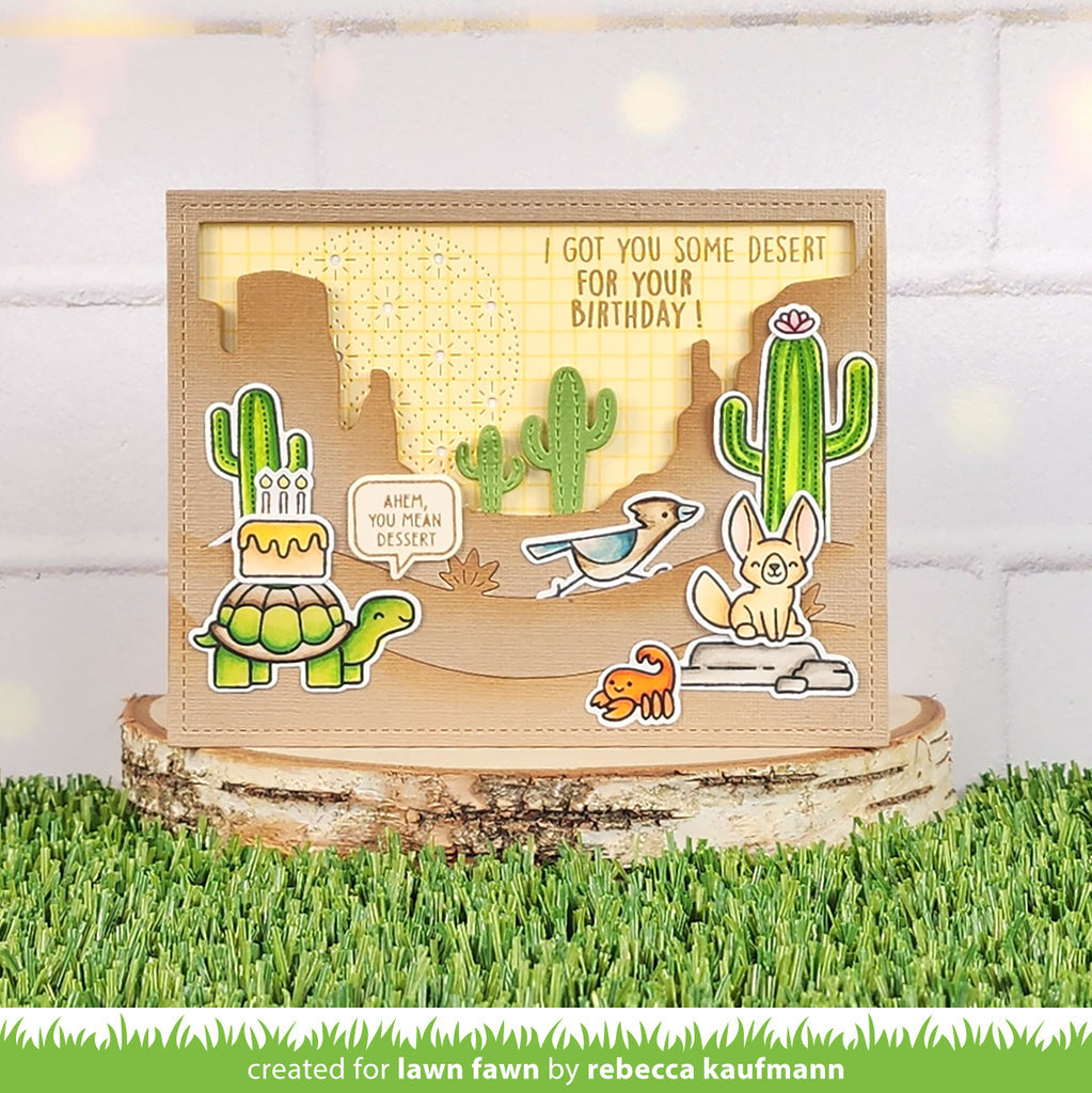 Lawn Fawn - DESERT CANYON Backdrop- Dies set – Hallmark Scrapbook