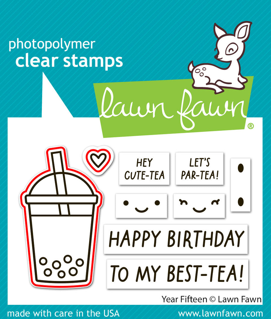 Lawn Fawn - YEAR FIFTEEN (Boba Tea) - Coloring Stencils – Hallmark ...