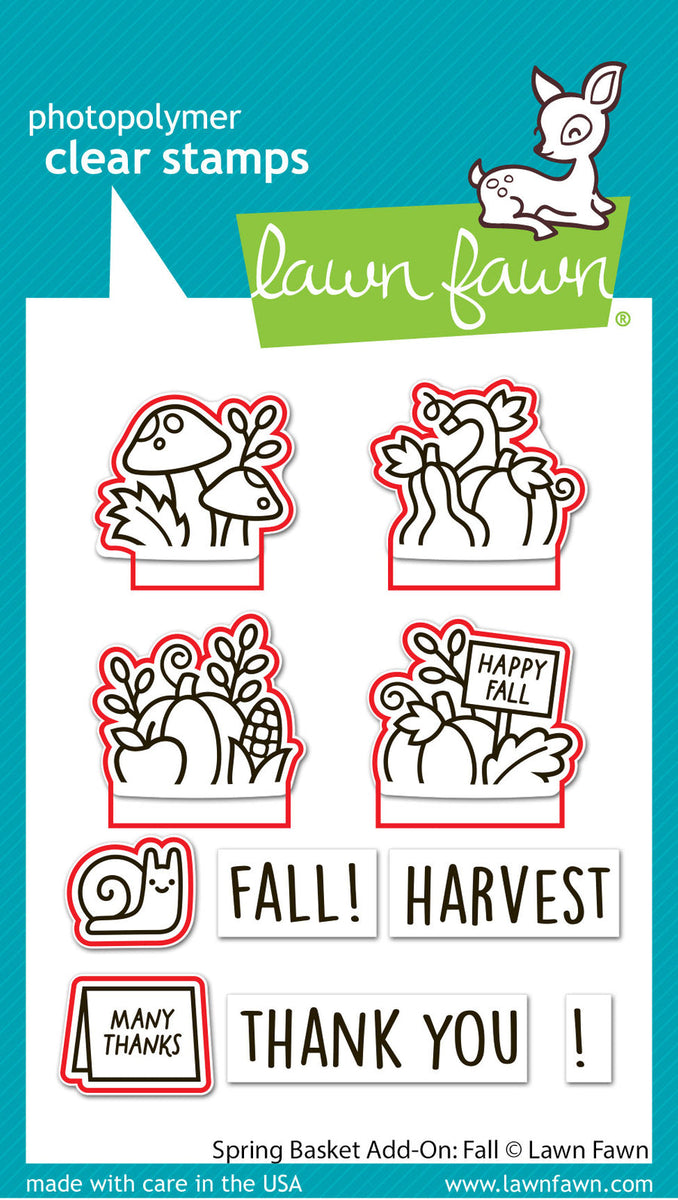 Lawn Fawn - Spring Basket Add-On: FALL - Dies Set – Hallmark Scrapbook