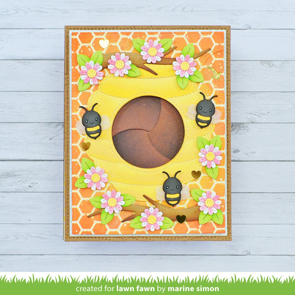 Lawn Fawn - Magic Iris BEEHIVE ADD-ON - Dies set – Hallmark Scrapbook