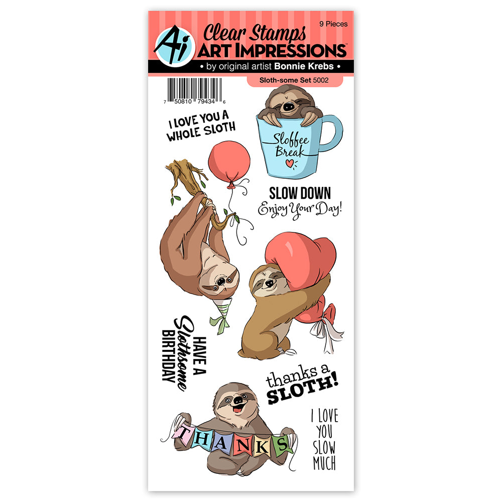 Art Impressions - SLOTH-SOME - Stamp Set – Hallmark Scrapbook