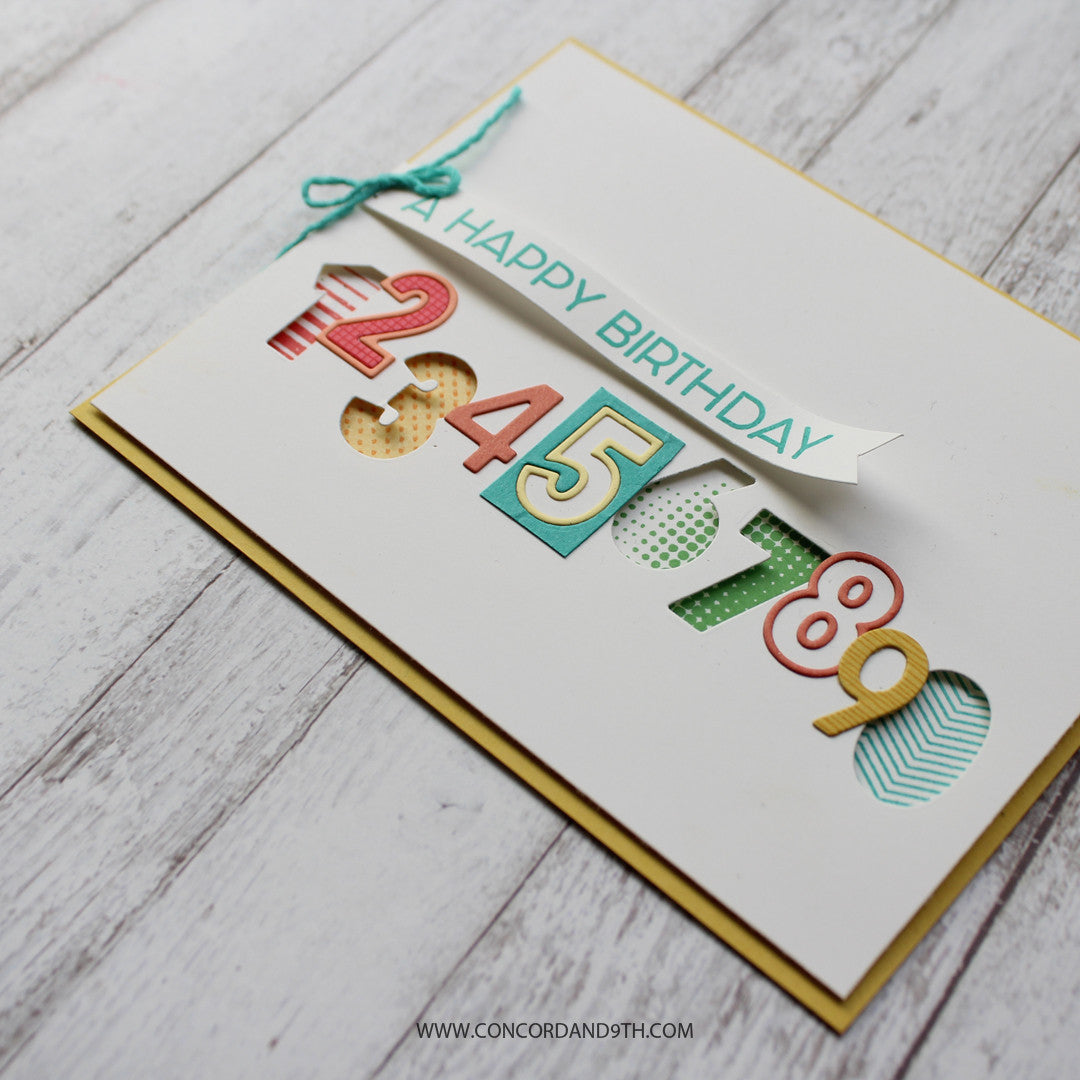 Concord & 9th - BACKGROUND BLOCKS Stamp set - use with Double Cut Alph ...