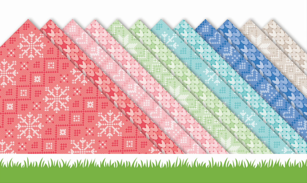 Lawn Fawn - Knit Picky WINTER - Petite Paper Pack 6x6 – Hallmark Scrapbook