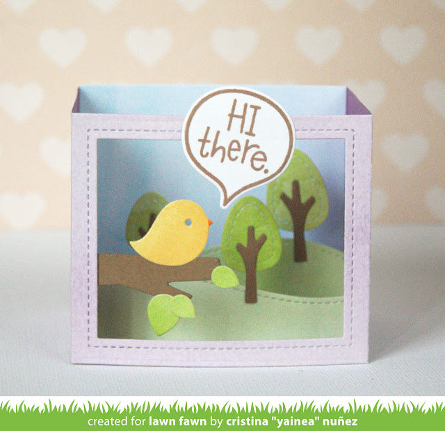Lawn Fawn - SHADOW BOX CARD - Lawn Cuts Dies – Hallmark Scrapbook