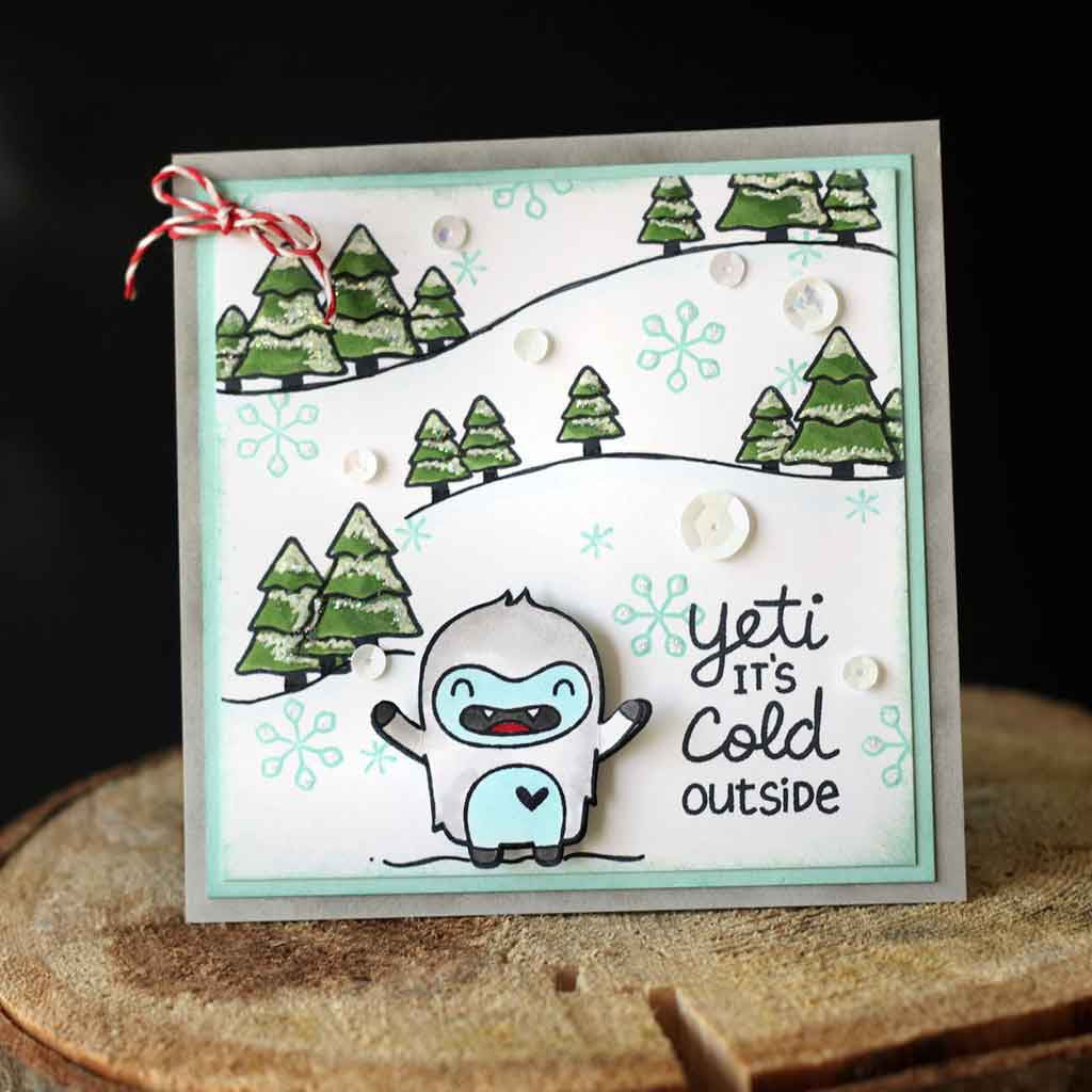 Lawn Fawn - YETI, SET, GO - Clear Stamps 12 pc set – Hallmark Scrapbook