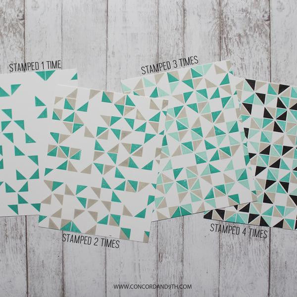 Concord & 9th - TRIANGLE TURNABOUT BACKGROUND Stamp - Turn About ...